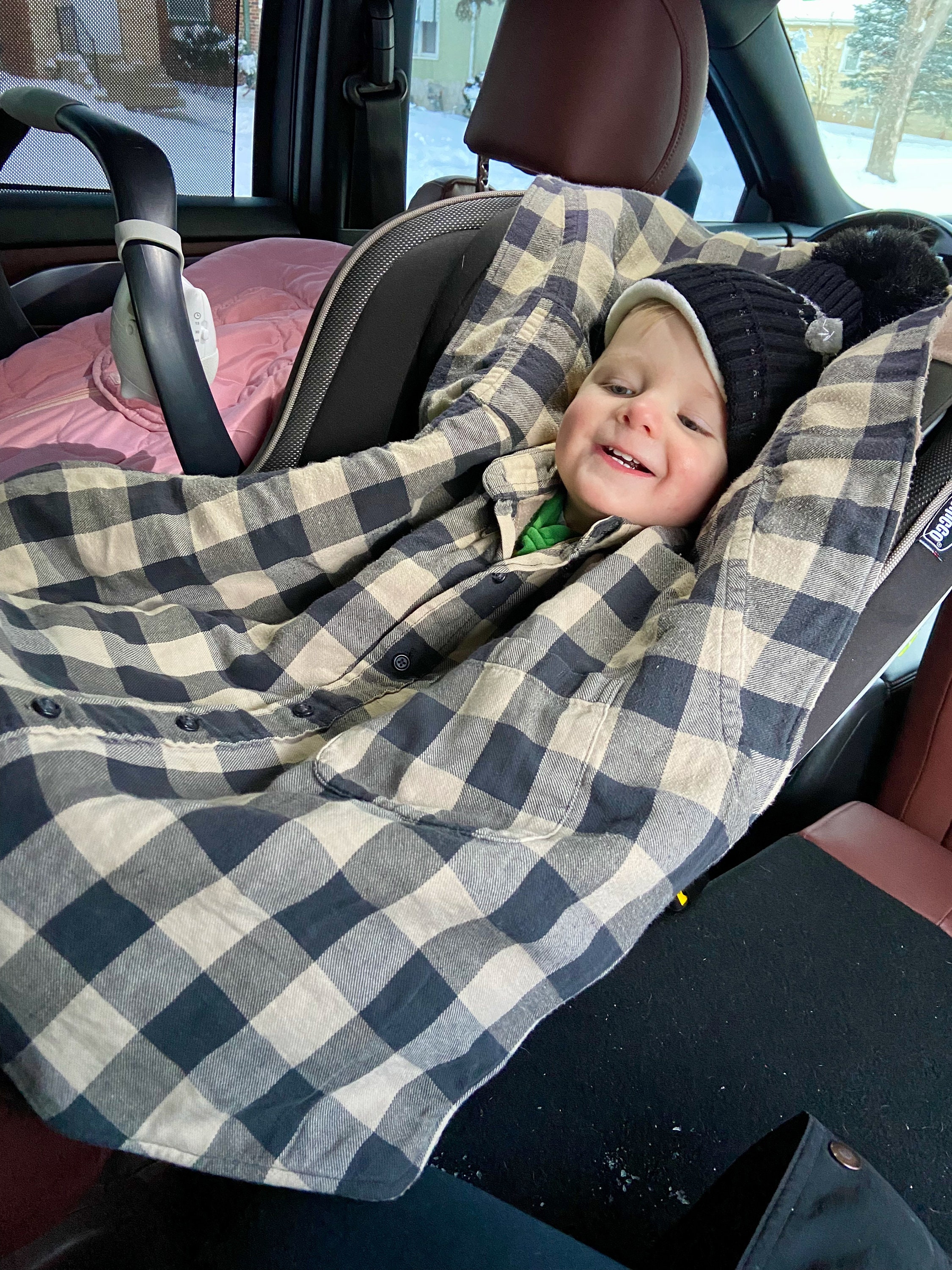 Floncho - LARGE Flannel Car Seat Poncho - Etsy