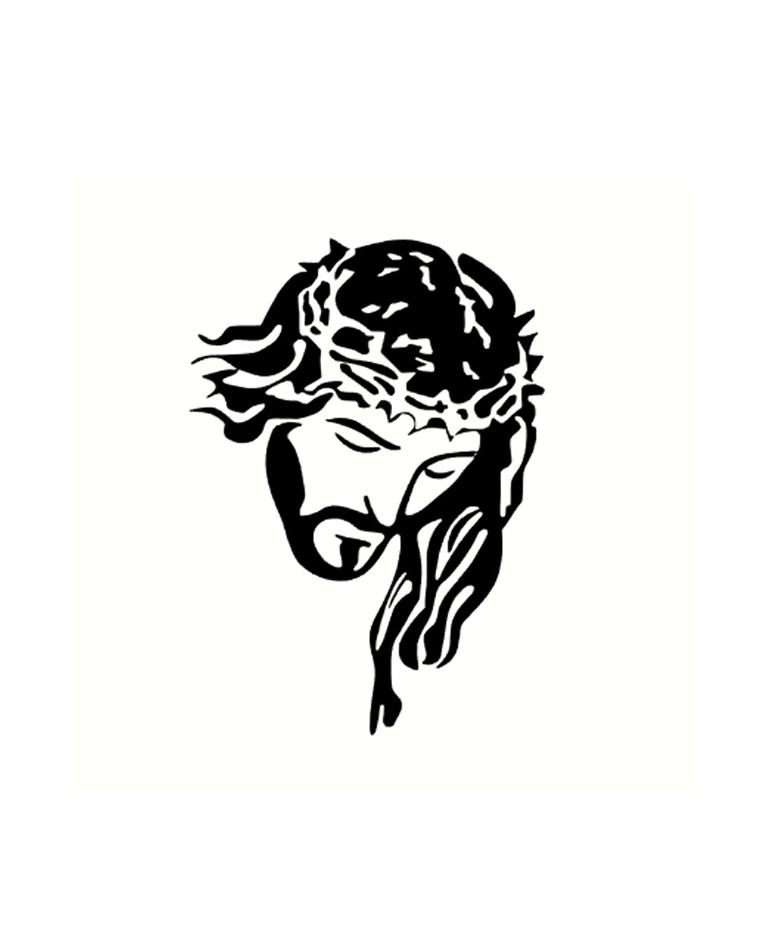 Jesus Head Sticker - Etsy