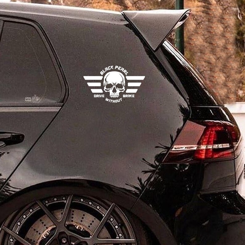 Auto Sticker, Black Pearl, Car, Truck, Boat, Schiff, Motorcycle ...