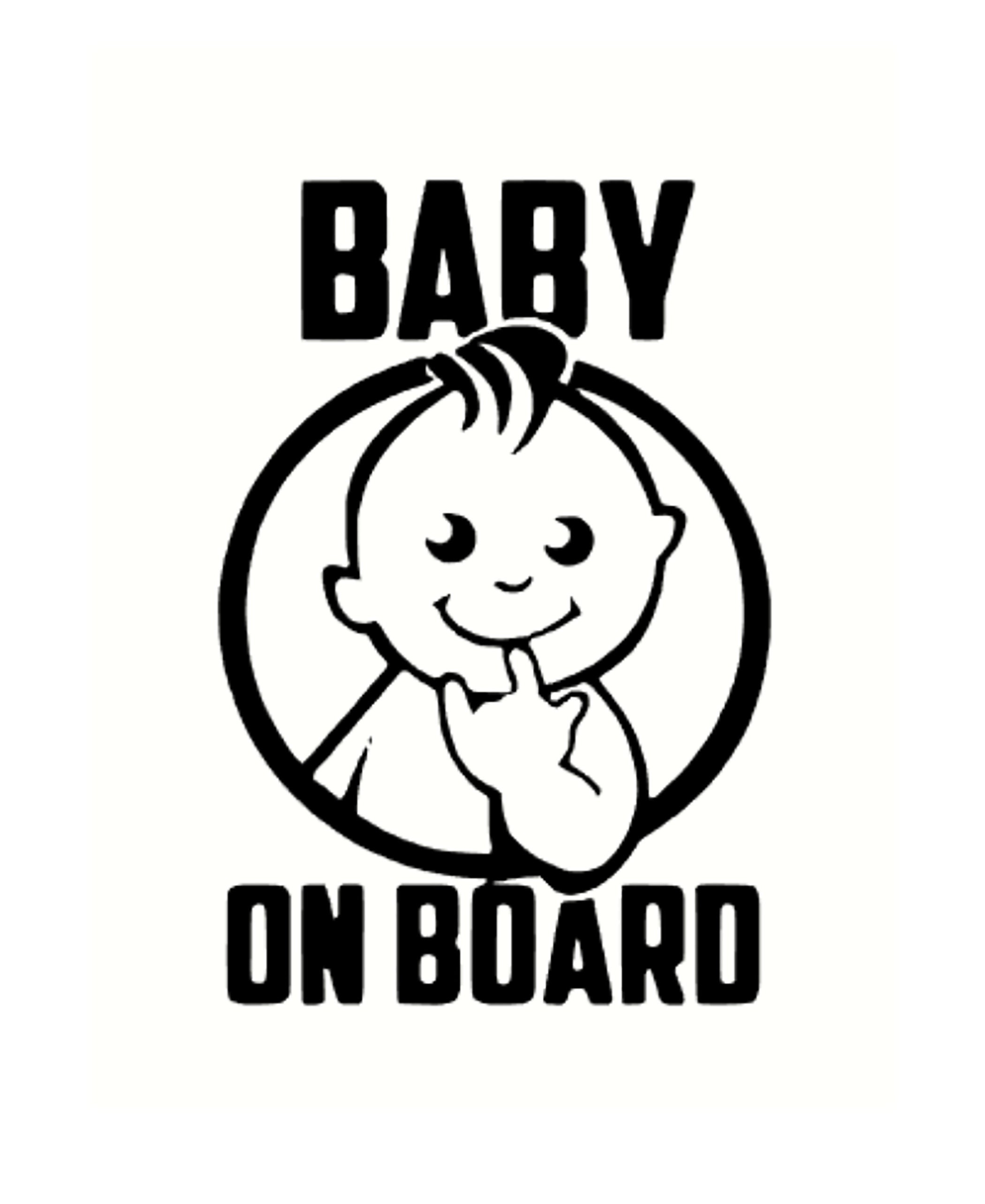 Baby on the Board, Vinyl Sticker - Etsy