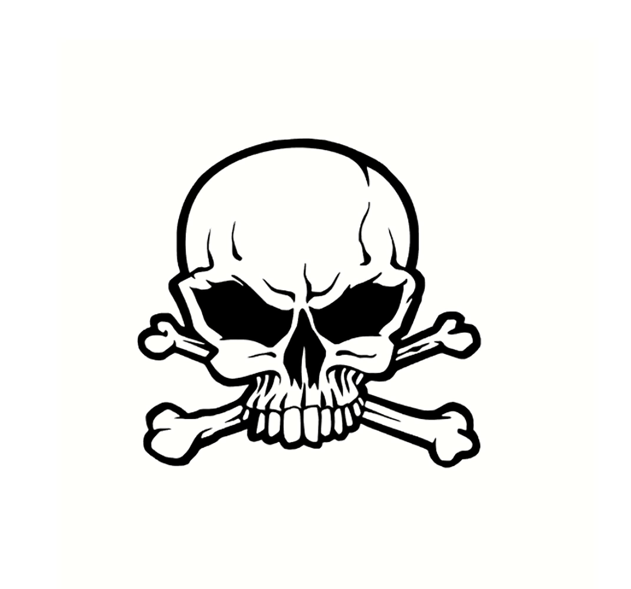 Skull Sticker Skull Sticker Cars Motorcycle Truck Ship - Etsy Canada