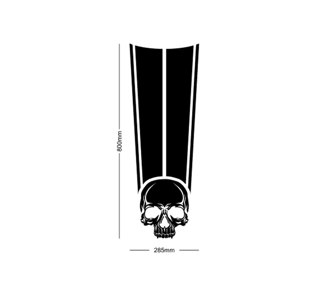 Skull Vinyl Sticker for Cars Hood Roof Tuning Waterproof High Quality ...