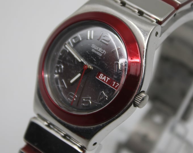 Swatch Irony, 'red Vibration' YLS707, No Box, Original Strap, Very Nice ...