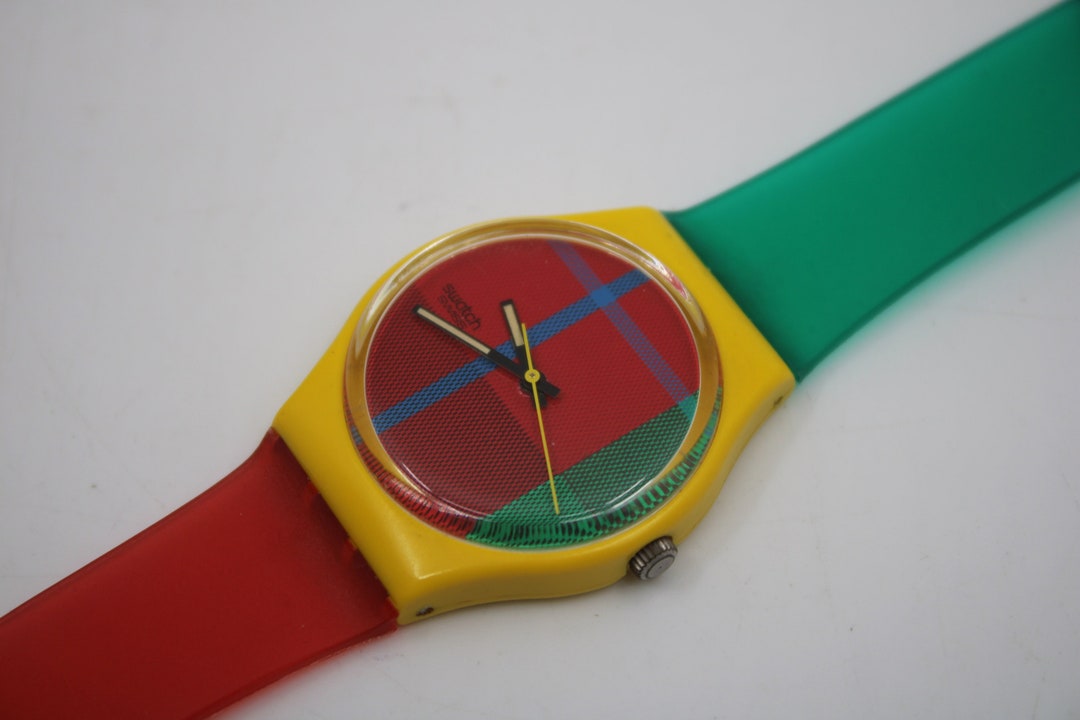1986 Vintage Gents Swatch, 'mc Gregor', GJ100, VERY GOOD Condition ...