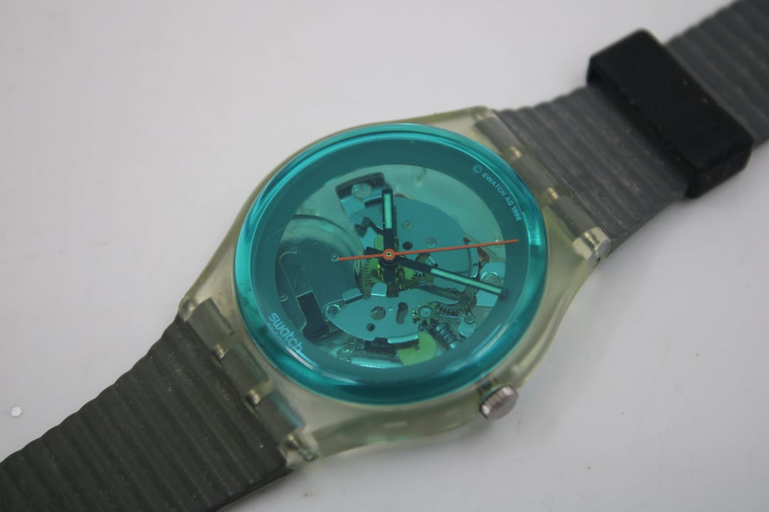 Non-working Original Shop-dummy, Swatch Gents, 1987, Turquoise Bay, GK103 - Etsy