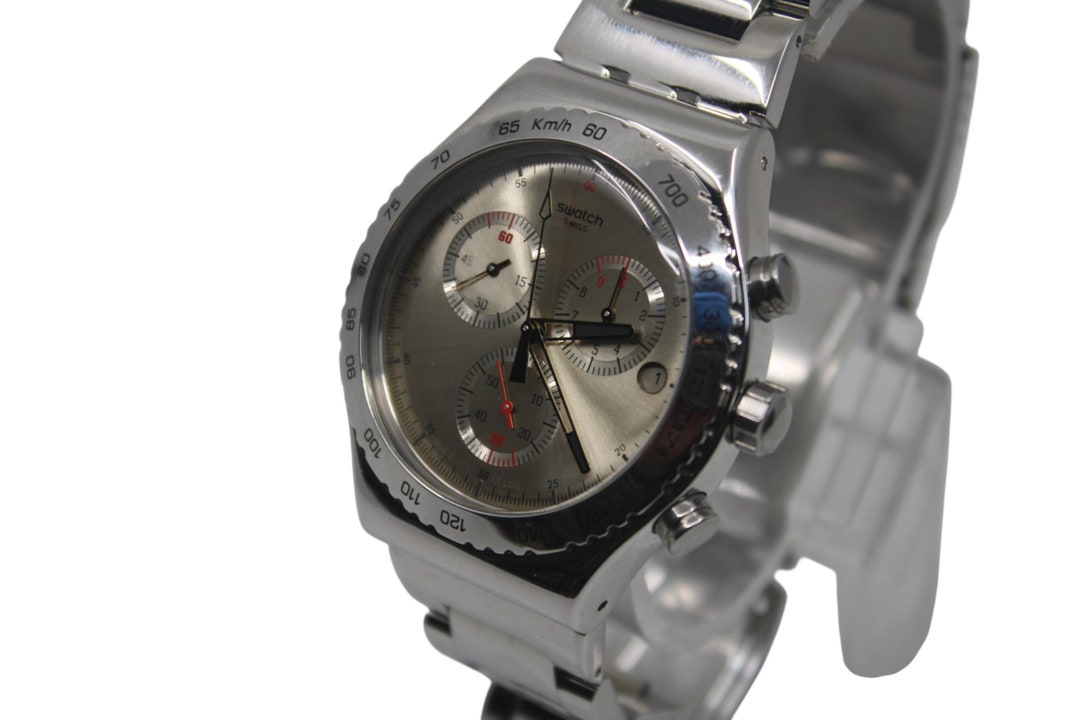Swatch Irony Chrono, 'silverish Too' YVS405GC, No Box, NEW OLD STOCK ...