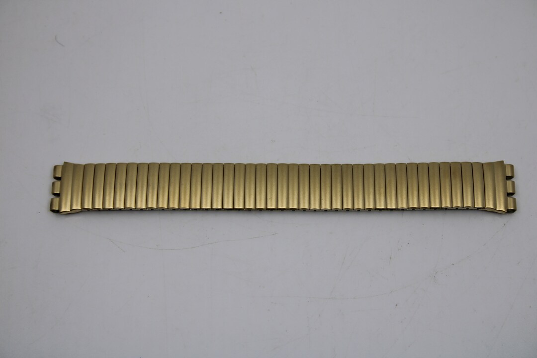 1997, Vintage Swatch Matt Gold Flex Strap, 17mm, New Old Stock, Never ...