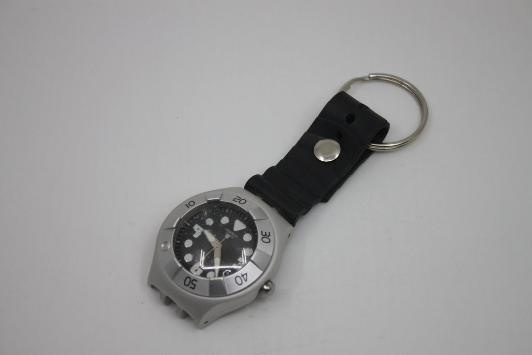 Unique, Vintage Swatch Keychain, Made From Recycled, Non-working Scuba ...
