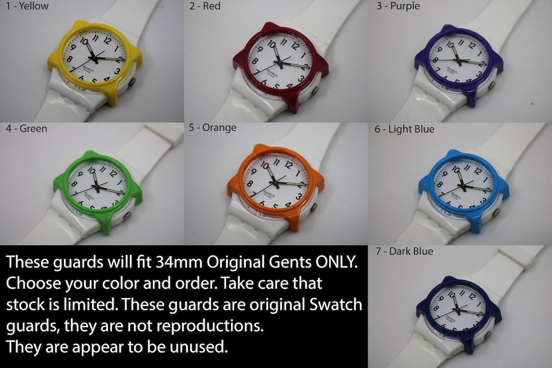 Swatch Guard, for 34mm GENTS Swatches, Unused(?), Pick Your Color ...