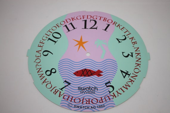 1992 vintage and original Maxi Swatch FACE PLATE, Hoo… - Gem