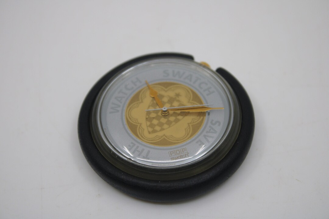 3D Printed Version of Pop Swatch Ring, Brand New Unused, Matt Black ...