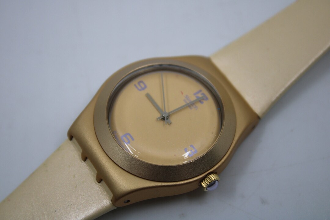 2001, Swatch Irony, 'falling Star Gold' YCG1000, No Box, Original Strap ...