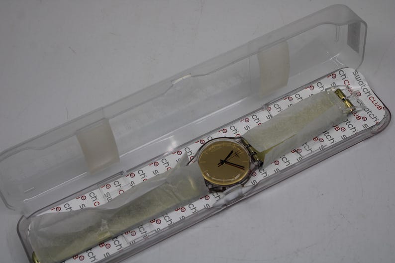 Vintage New Gents Swatch 'goldenall' SUOK120, Unworn, New Old Stock ...