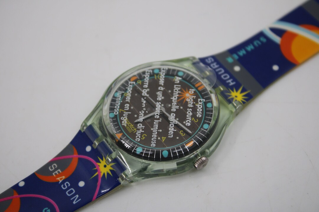 1995 Swatch Solar Gents 'planetarium' SRG100 100% - Etsy
