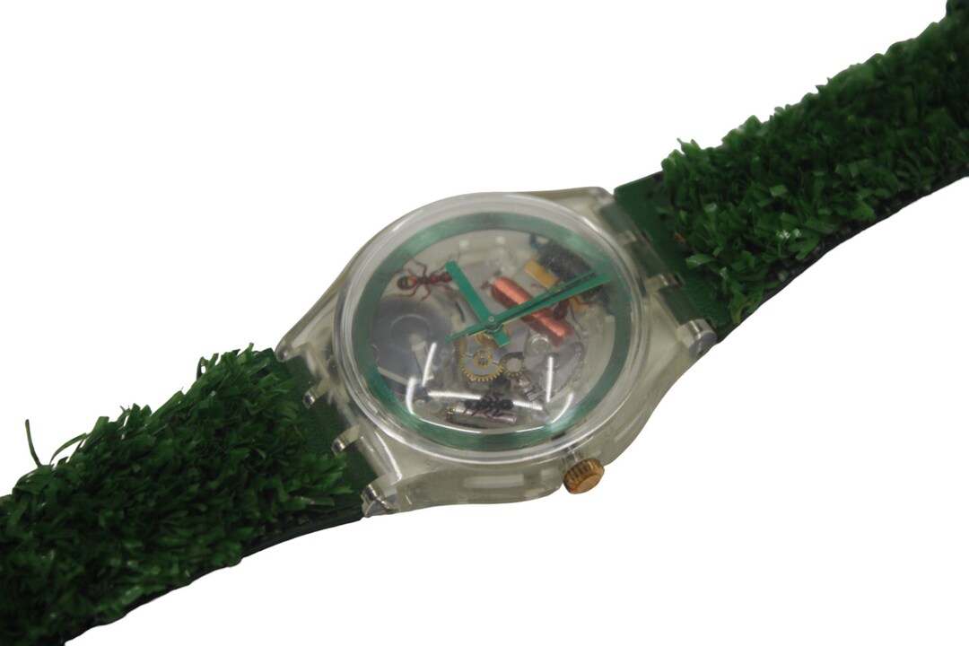 Vintage Gents Swatch 'garden Turf' SKZ103, NEW OLD STOCK, Working 100% ...