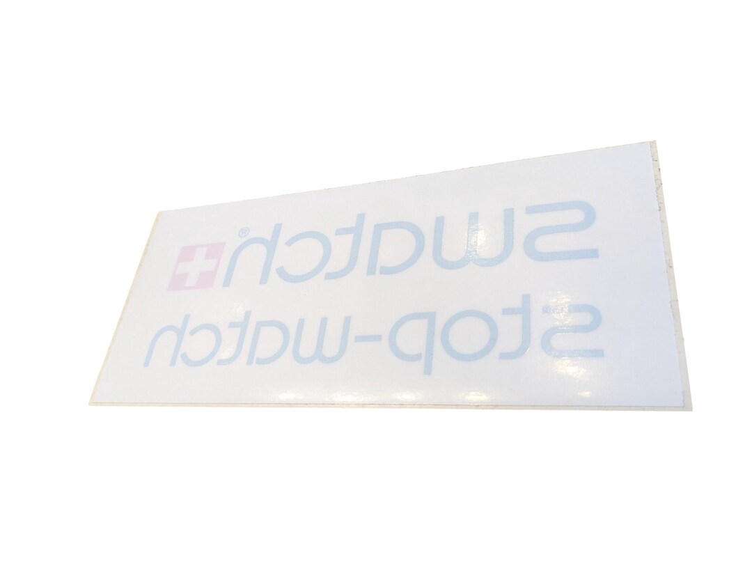 Swatch Vintage Mirrored Transparent Stop-swatch Window Sticker ...