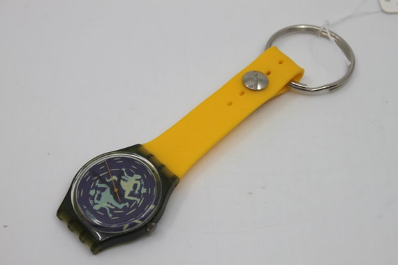 Unique, Vintage Swatch Keychain, GG111, 1991, 'Crash!… - Gem