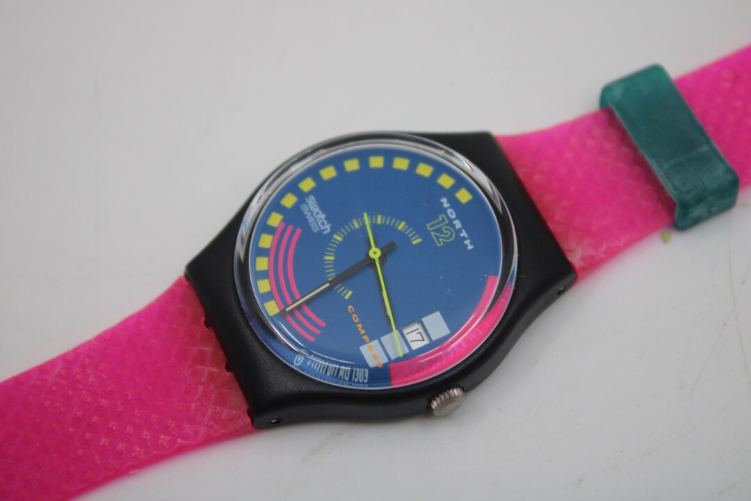 1990 Vintage Gents Swatch 'traffic Jam' GB412, New Old Stock, Never ...