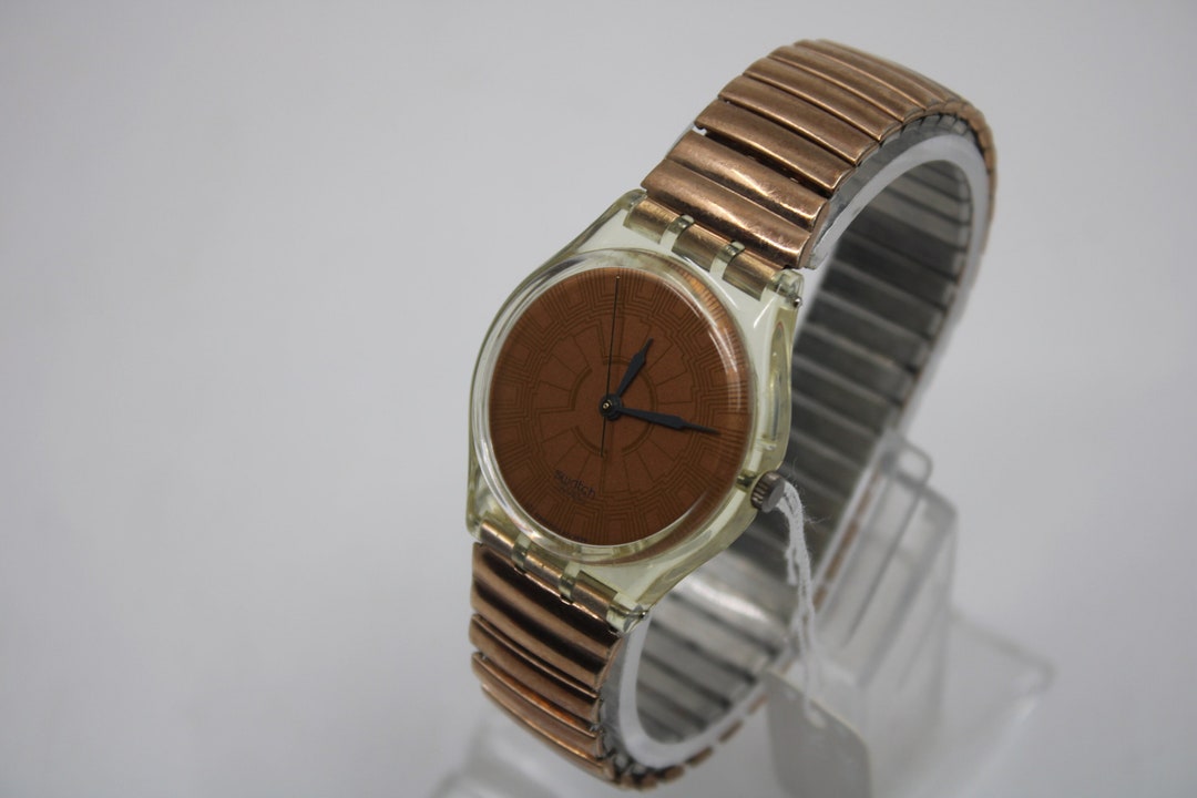 1990, Vintage Gents Swatch, 'copper Dusk' GK127/128, NO Box, Near Mint ...