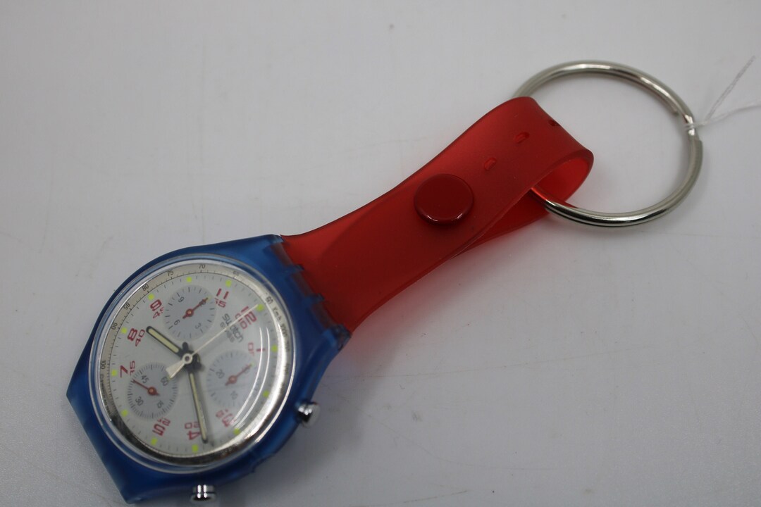 Unique, Vintage Swatch Keychain, SCN103, 1992, 'JFK', Made From ...