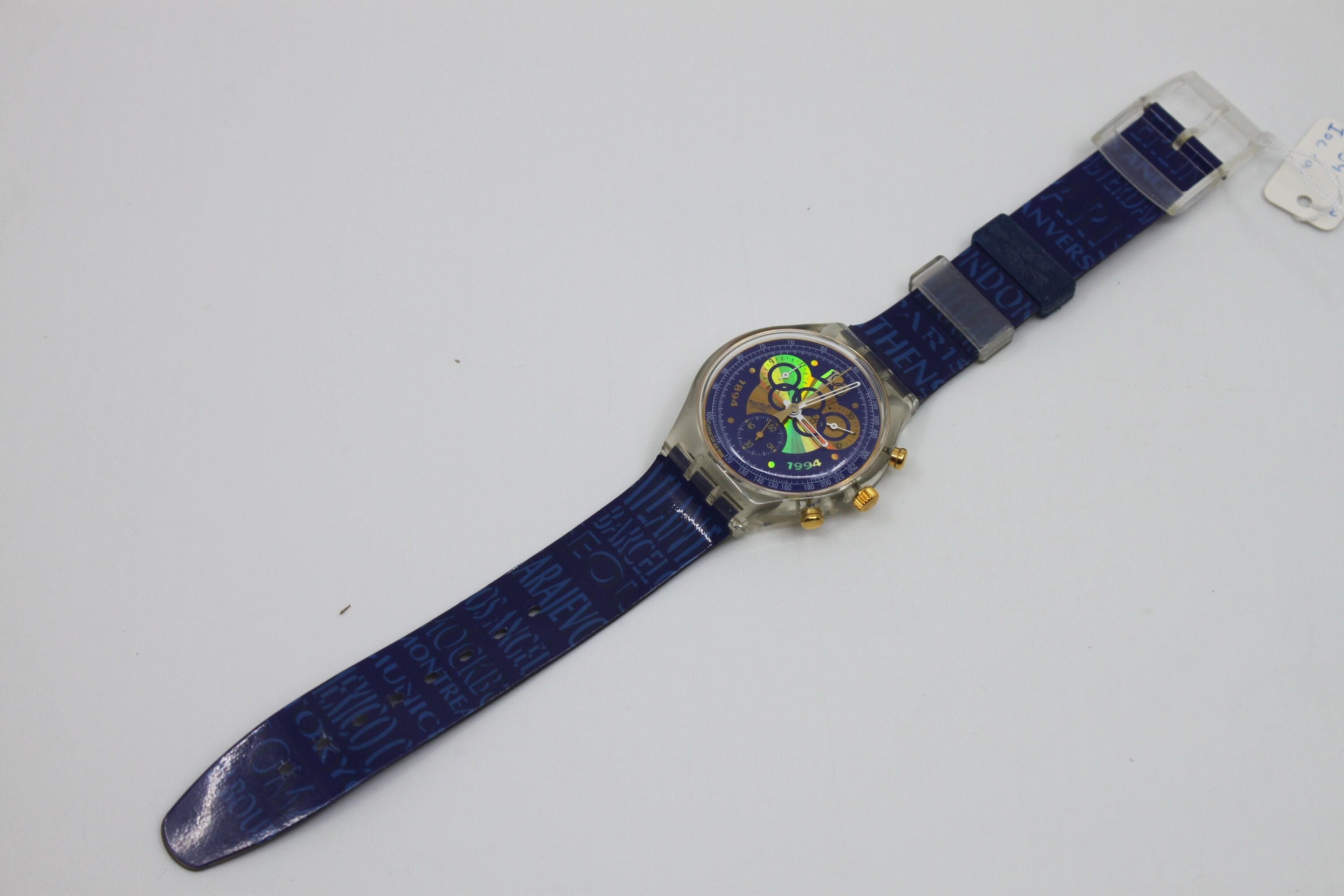 1994 'IOC101' Vintage Gents Chrono Swatch SCZ101, NO Box, GOOD ...