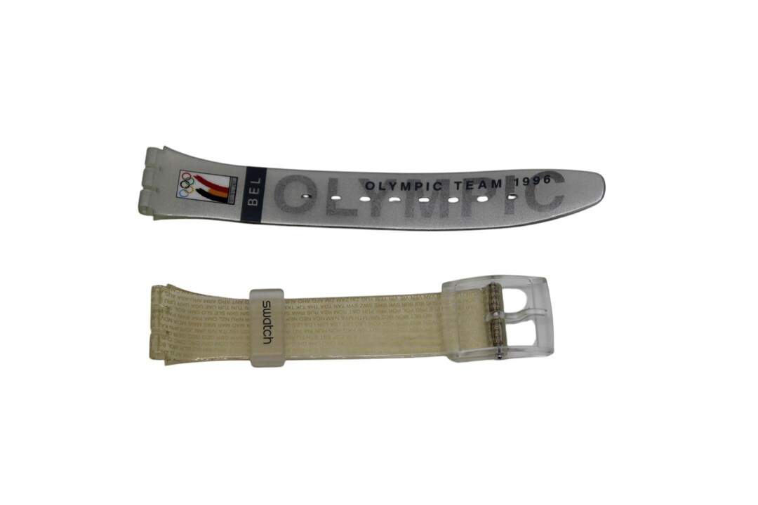 1996, Vintage Swatch Strap, 'olympic Team Belgium', GZ150, 17mm, Gents ...