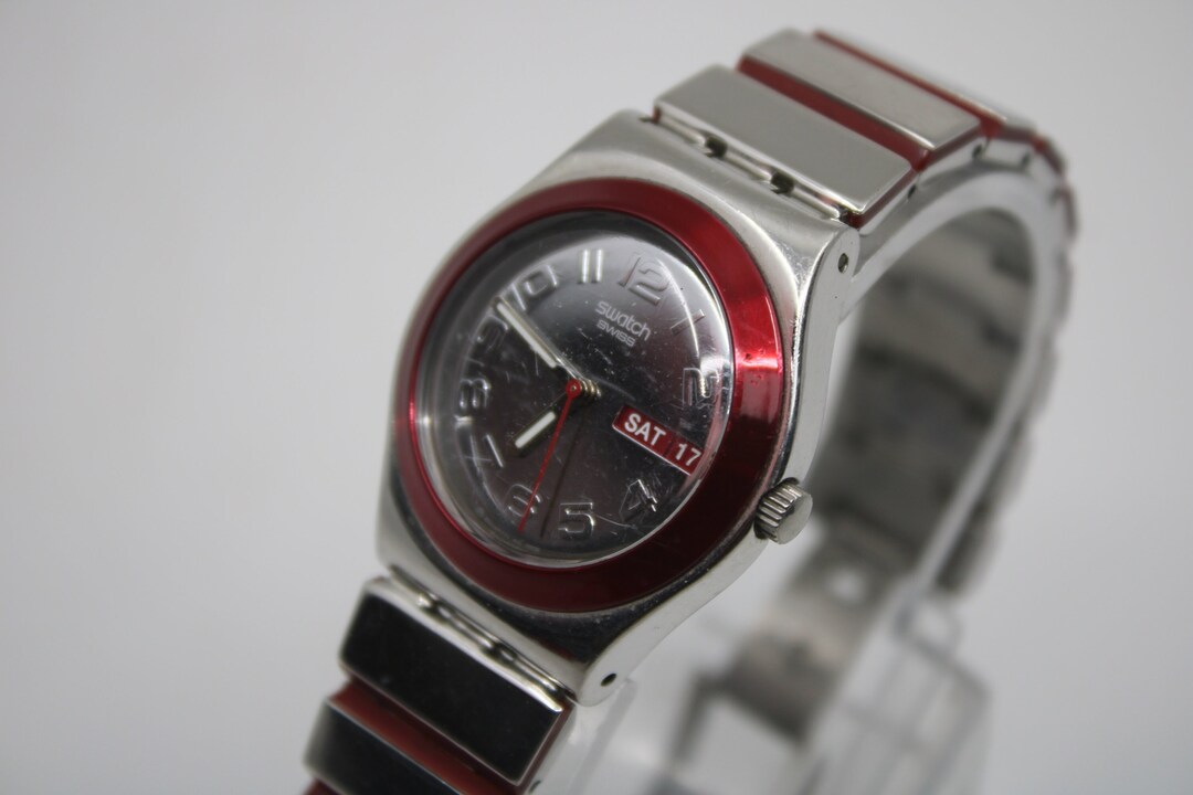 Swatch Irony, 'red Vibration' YLS707, No Box, Original Strap, Very Nice ...