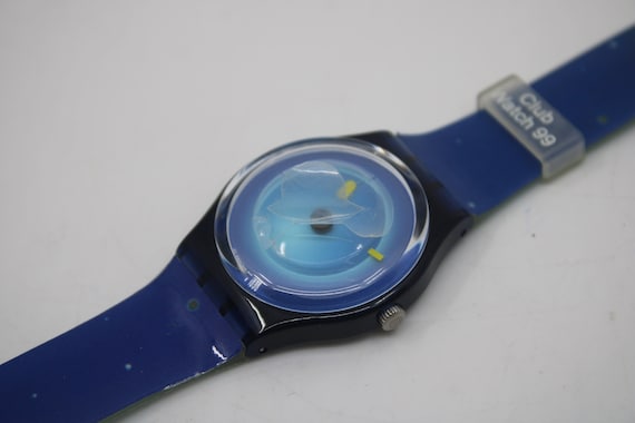 1999 Vintage Gents Swatch 'Space Dreams' GZ160, UNUSE… - Gem