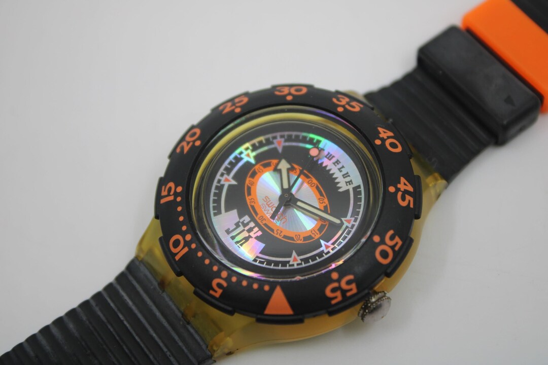 1993 Vintage Swatch Scuba 'tech Diving' SDK110, Good, Used Condition ...