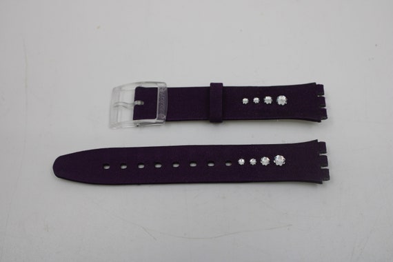 Vintage Swatch Skin Strap, 'Flower Track', SFK278, Ne… - Gem