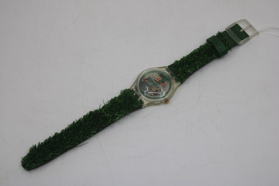 Vintage Gents Swatch 'Garden Turf' SKZ103, NEW OLD S… - Gem