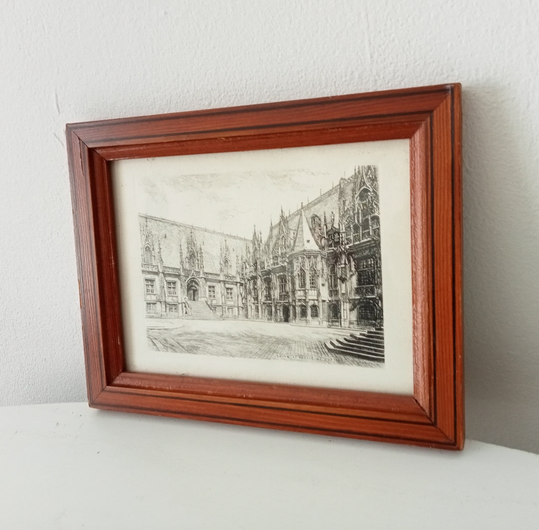 Table Print Print Léopold Robin "rouen the Courthouse" - Etsy