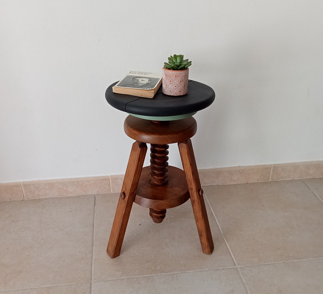 Vintage Screw Stool, Solid Wood Painter's Stool - Etsy UK