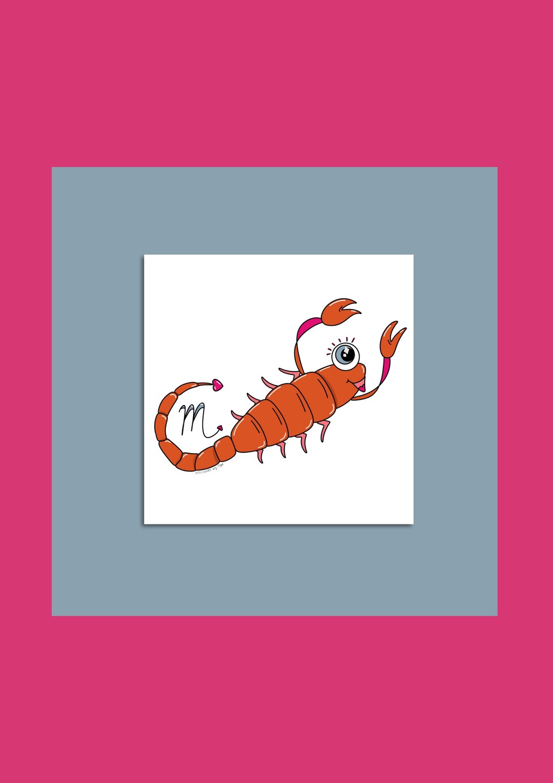 Scorpio Scorpion Art Print - Etsy