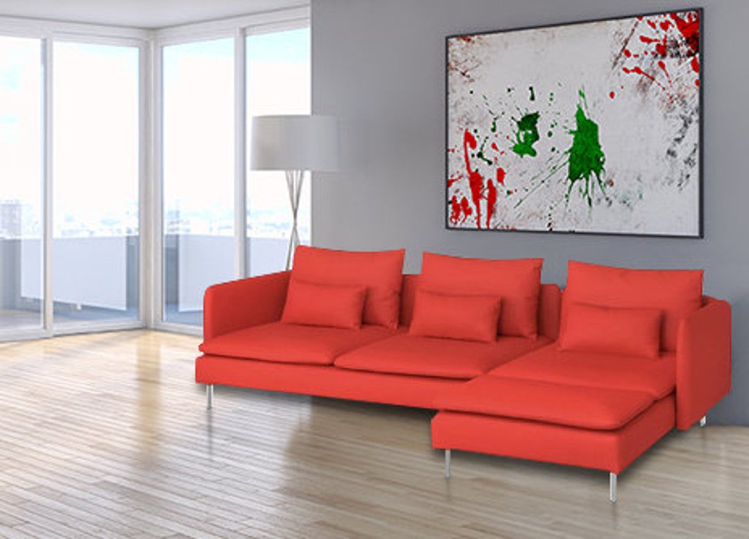 Soderhamn Cover, Ikea Soderhamn 3 Seats With Chaise Lounge Sofa Cover ...