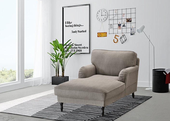 Copertura per chaise longue Stocksund copertura per divano Ikea Stocksund copertura sostitutiva Stocksund copertura per divano Stocksund fodera Stocksund su misura Etsy Italia