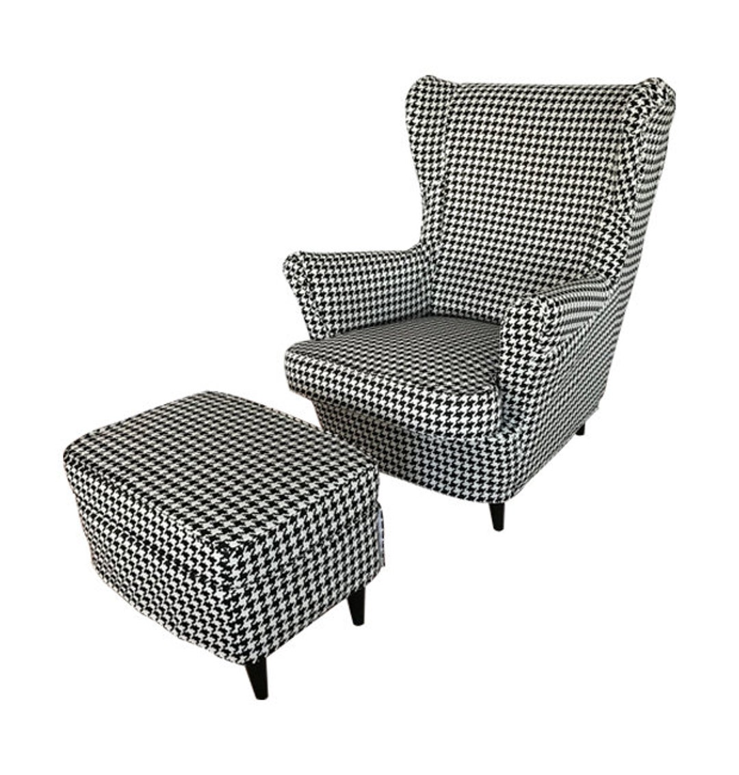 Strandmon Cover, Ikea Strandmon Wing Chair Cover, Strandmon Slipcover ...