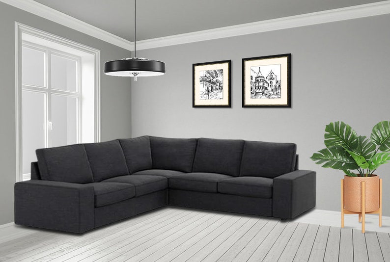 Kivik Cover, Ikea Kivik Sectional 2+2 Seat Corner Sofa Cover, Kivik ...