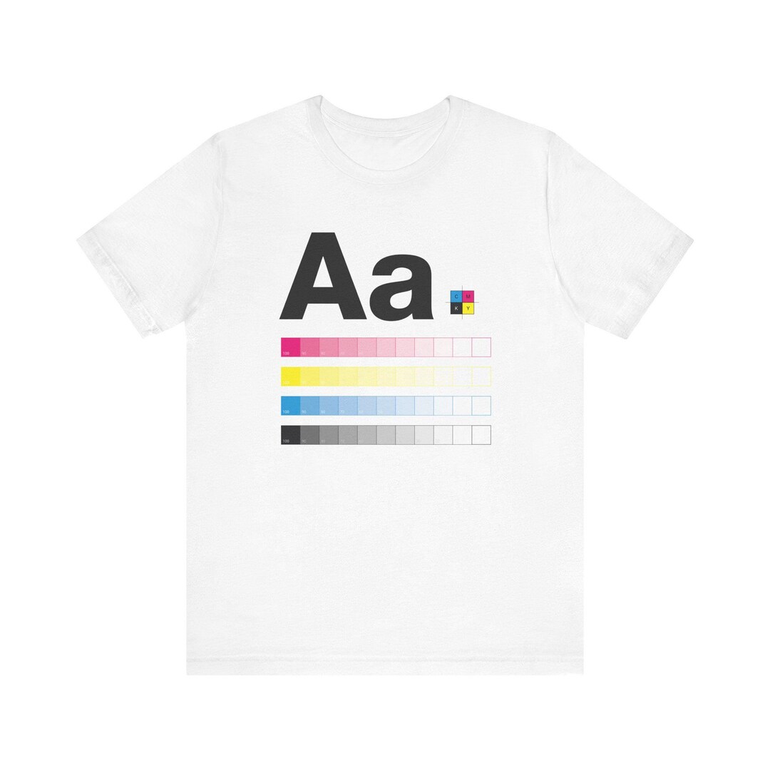 Helvetica Color Swatch Tee: Graphic Designer Apparel - Etsy