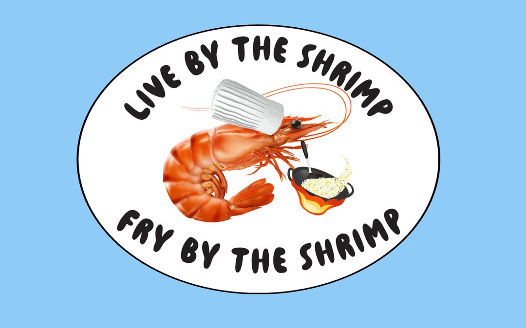 Shrimp Fried Rice Meme Sticker Funny Bumper Sticker Laptop Computer ...