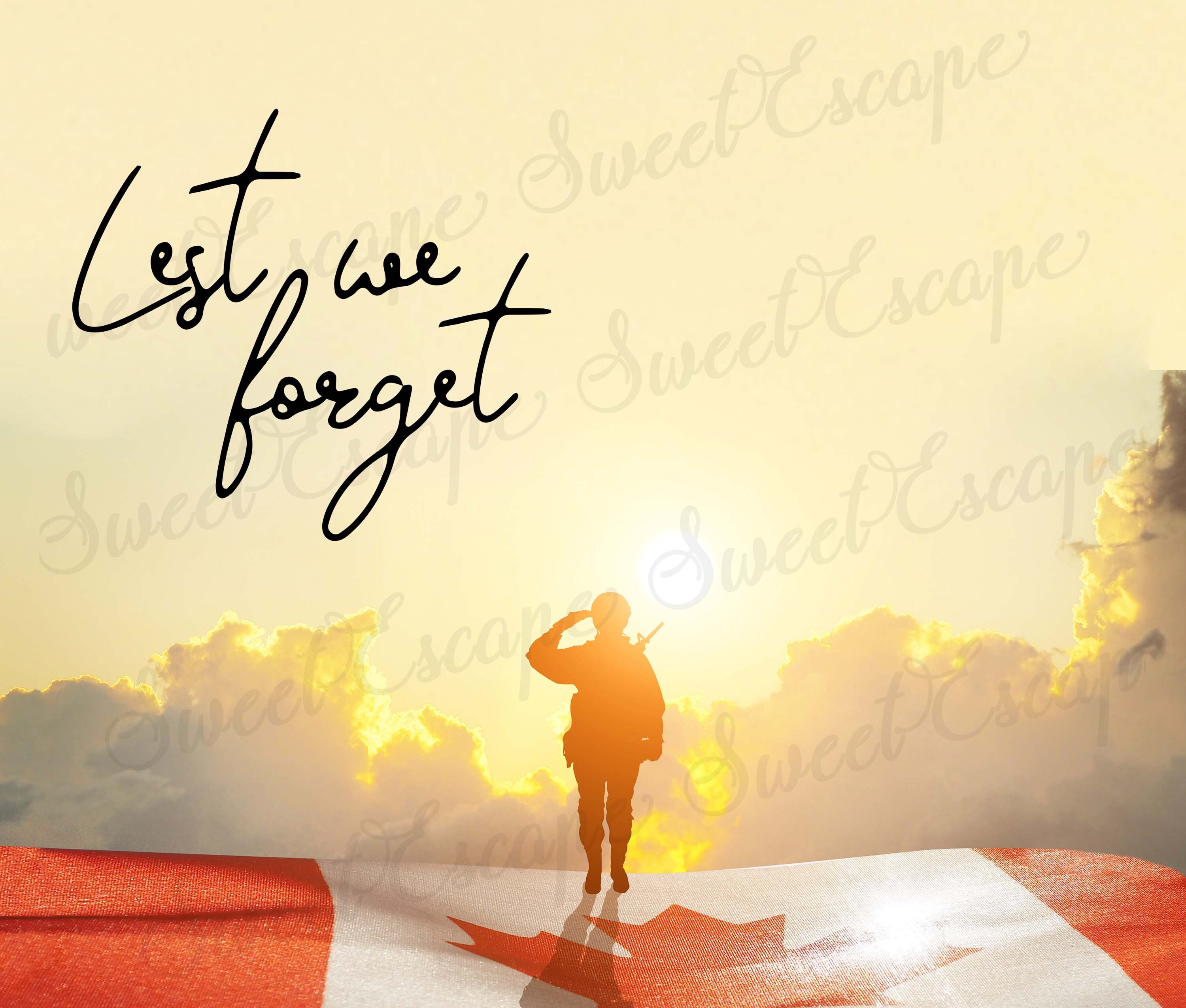 Lest We Forget 20 Oz Tumbler Wrap - Etsy