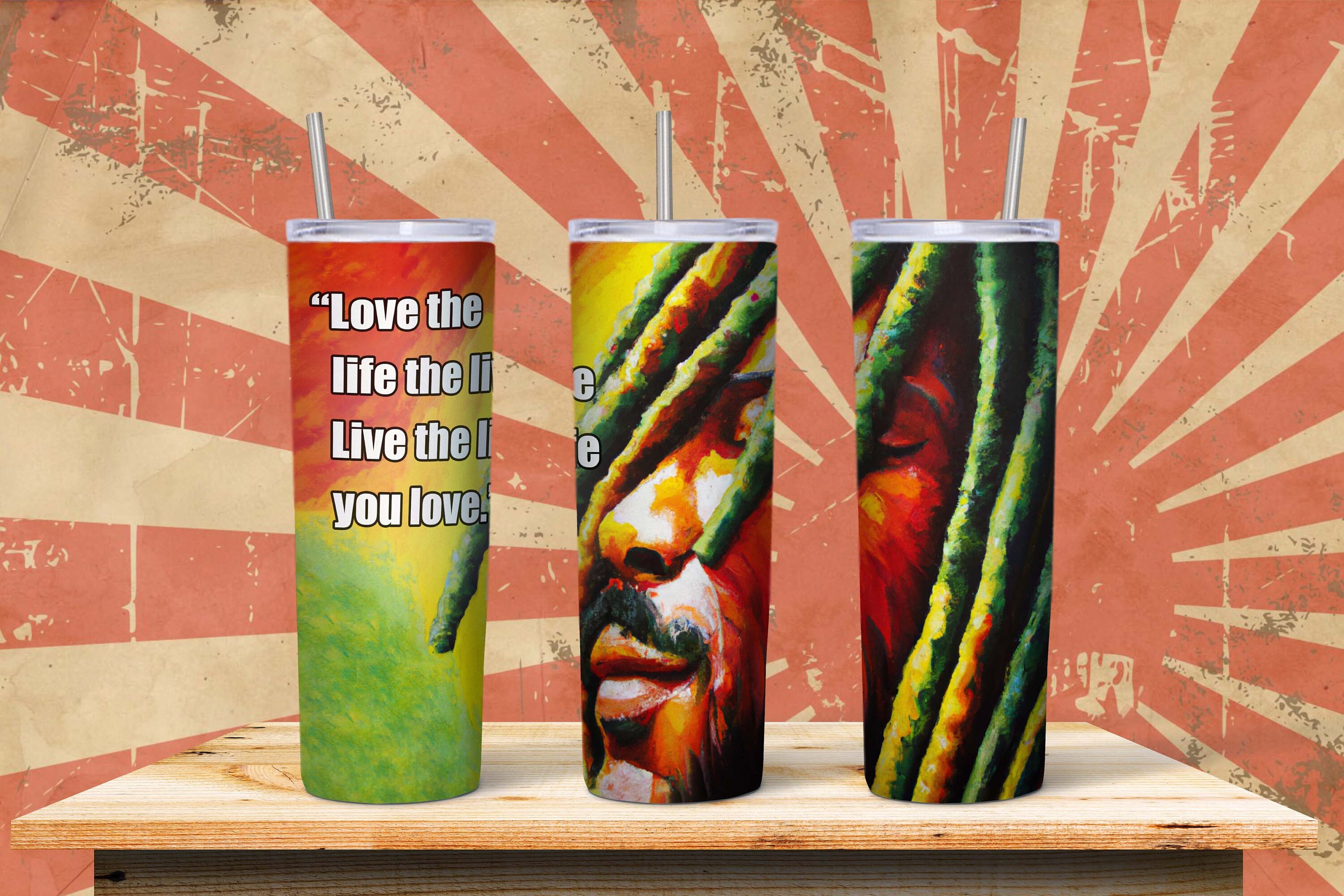 Bob Marley Tumbler Wrap - Etsy