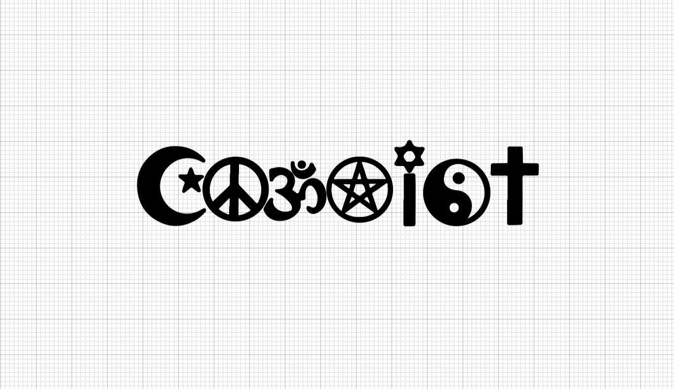 COEXIST Shirt Design Svg Pdf Cricut Jpg Decal Tshirt - Etsy Ireland
