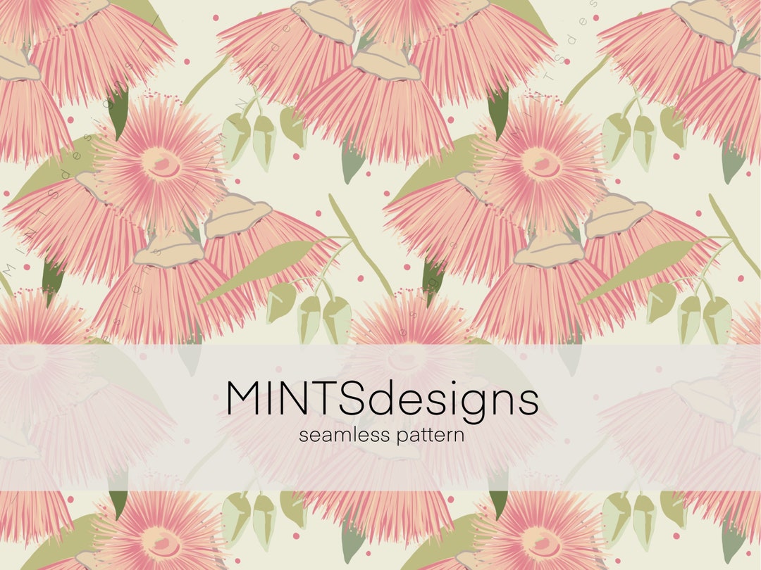Eucalyptus Seamless Pattern, Gum Tree Floral Design, Nature Seamless ...