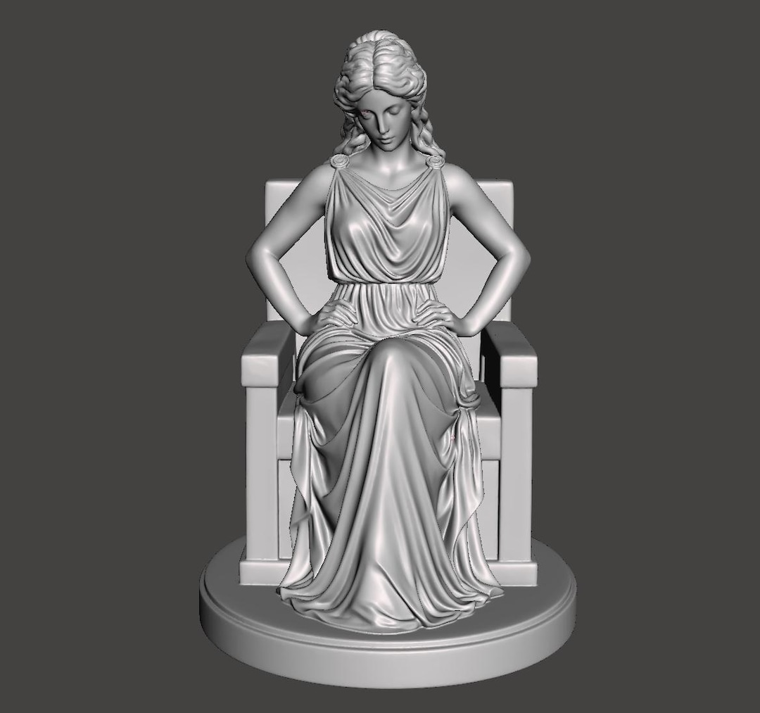 Aphrodite Statue STL File Greek Statue 3D Print Venus Seated - Etsy