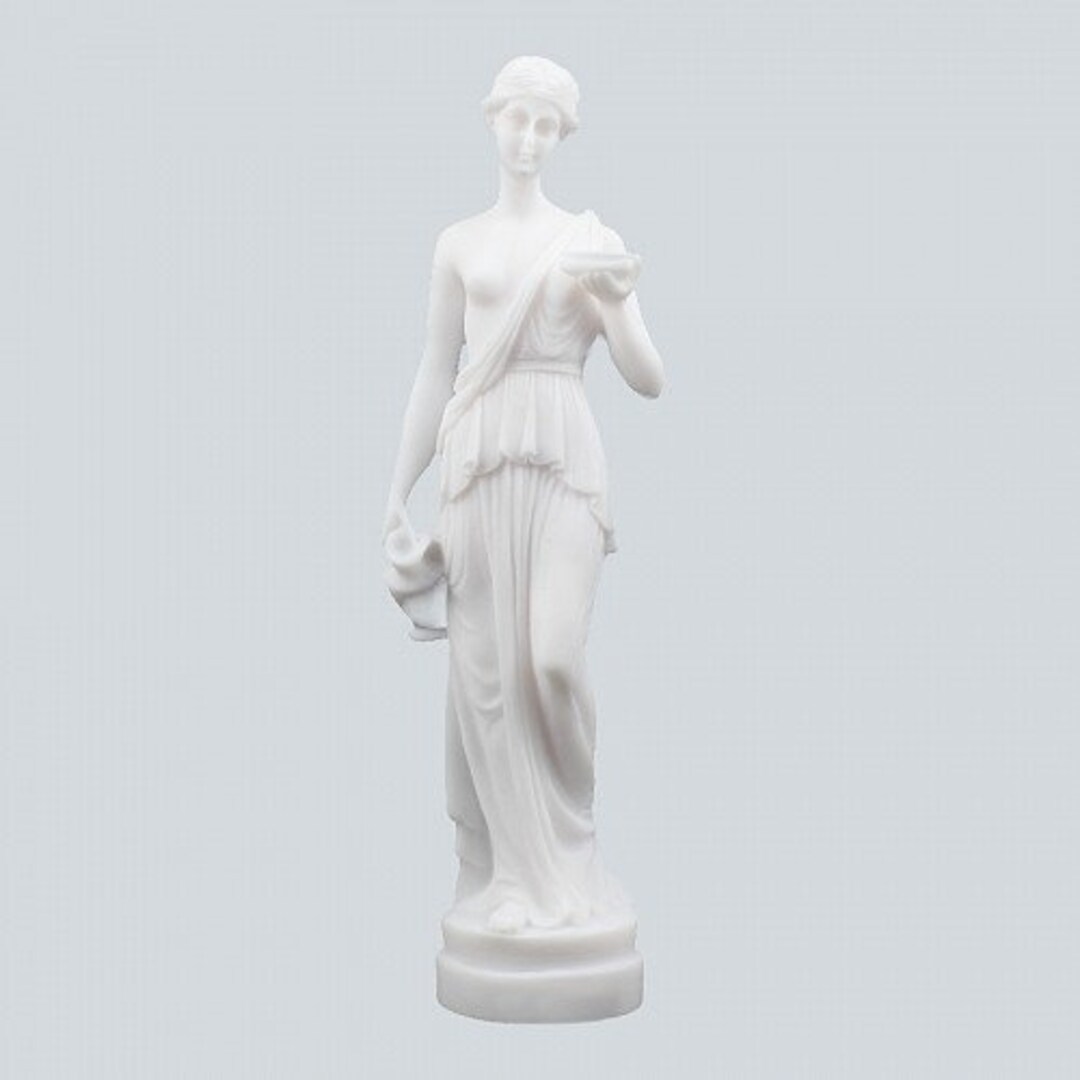 Hebe Statue 25cm Alabaster Goddess of Youth Sculpture Greek Mythology ...