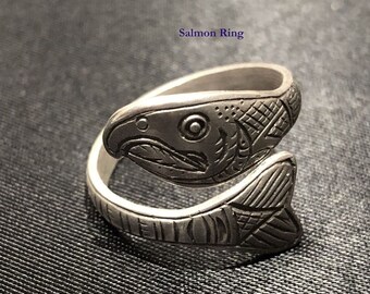 Salmon Ring | Etsy