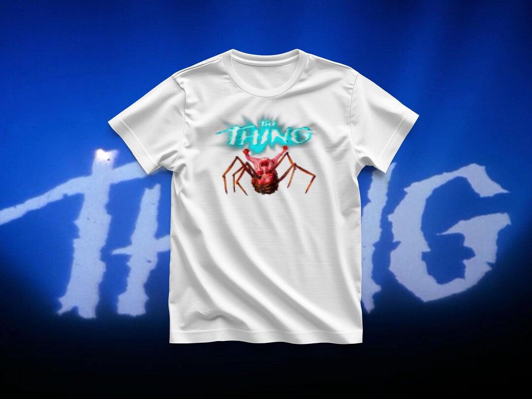 The Thing 1982 Pixelated Graphic Tee, Unisex Halloween Shirt, Horror ...
