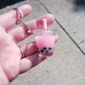 Mini Bubble Tea Keychain/slushy Keychain/coffee Keychain/mini Cup/mini ...
