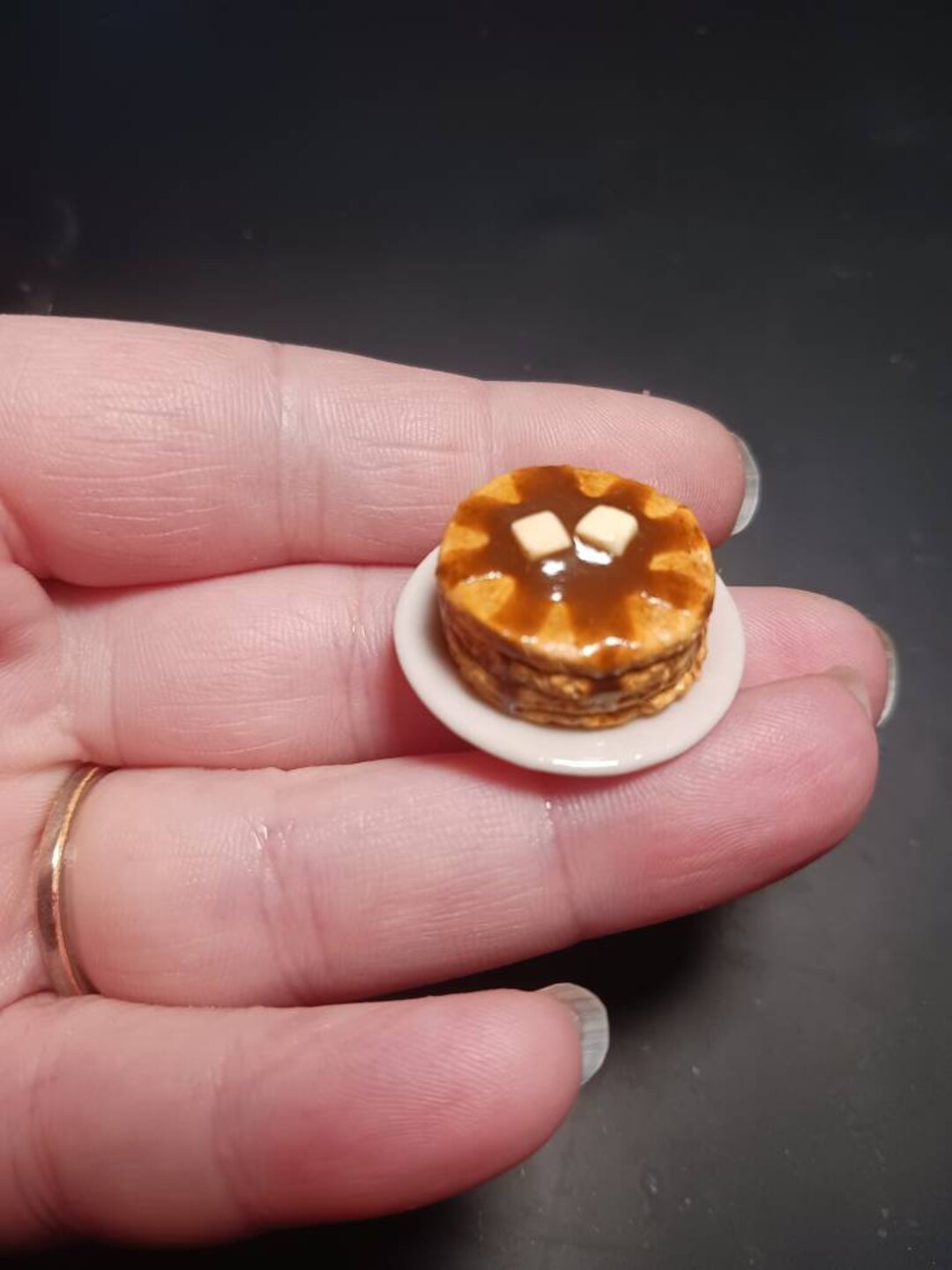 Clay Pancake Miniature Dollhouse Food - Etsy